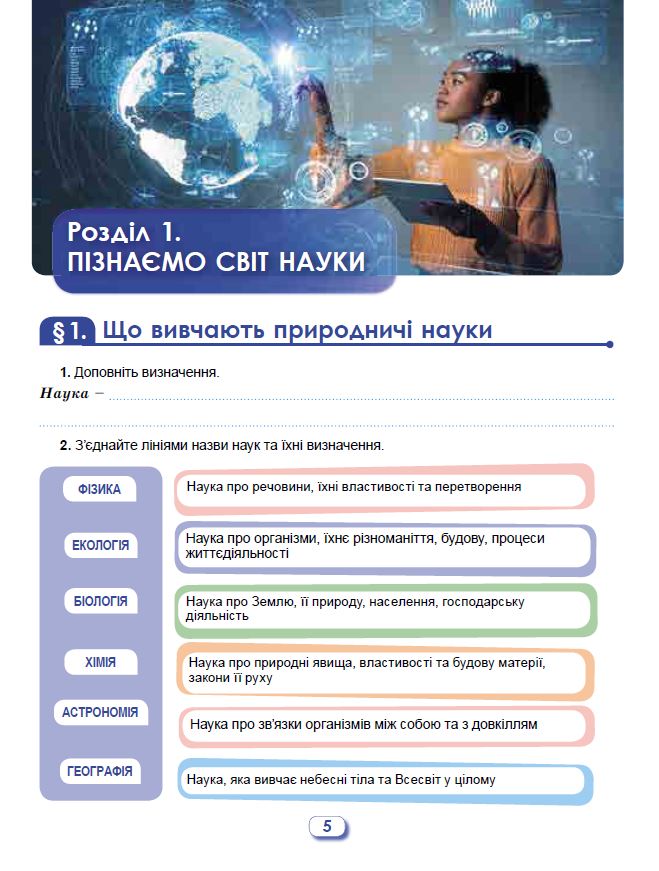 Пізнаємо природу 6 кл Робочий зошит та діагностичні роботи Левчук О Видавництво Генеза